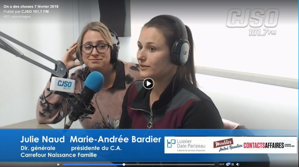 Julie Naud et Marie-Andrée BardierCarrefour Naissance Famille - Marie ...